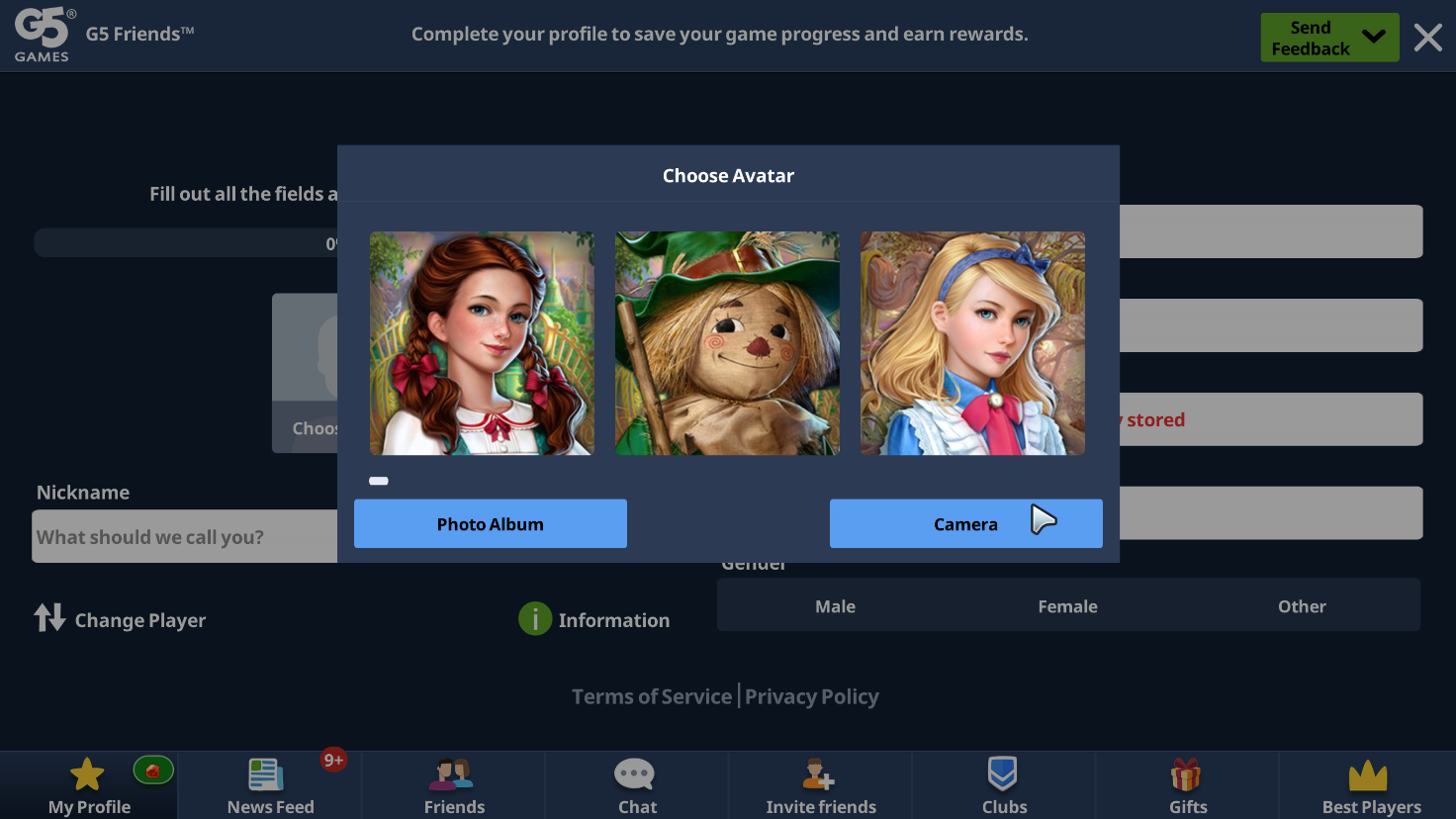How can I add an avatar? – G5 Entertainment